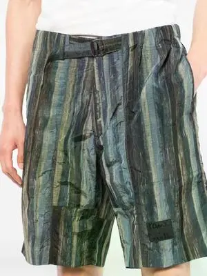 Paul Smith Striped Belted Shorts
