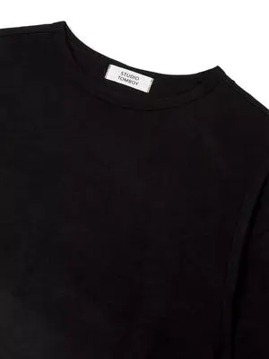 STUDIO TOMBOY Layered Wrap-design Long-sleeve T-shirt