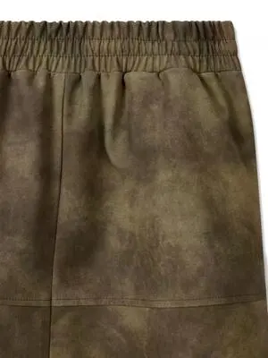 STUDIO TOMBOY Suede Panelled A-line Skirt