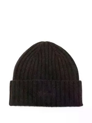 MC2 SAINT BARTH Wengen Embroidered Cashmere Beanie - Brown