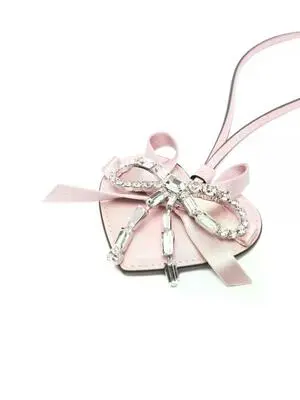 JIMMY CHOO Heart Charm Bow Keyring