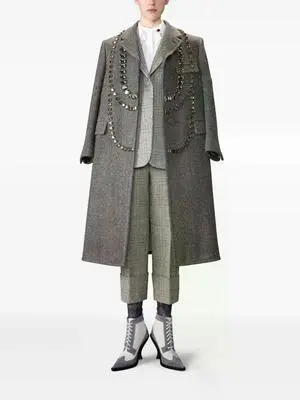 Thom Browne Swarovski-crystal Oxford Shirt - White