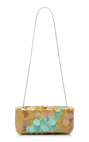 Rabanne Convertible Sequin Flap Bag - Multi