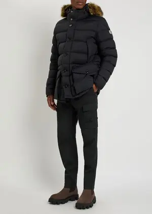 Moncler Clunye Faux Fur-trimmed Nylon Jacket - Black