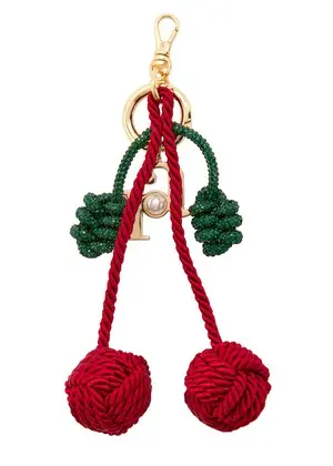 Rosantica Cherry Charm Crystal-embellished Bag Charm - Multicoloured