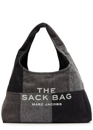 Marc Jacobs The Sack Patchwork Denim Shoulder Bag