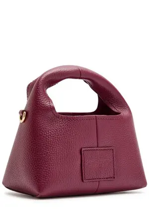 Marc Jacobs The Sack Micro Leather Top Handle Bag - Burgundy