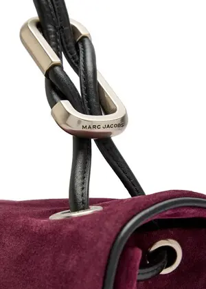 Marc Jacobs Large Dual Suede Shoulder Bag - Plum