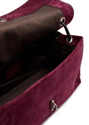 Marc Jacobs Large Dual Suede Shoulder Bag - Plum