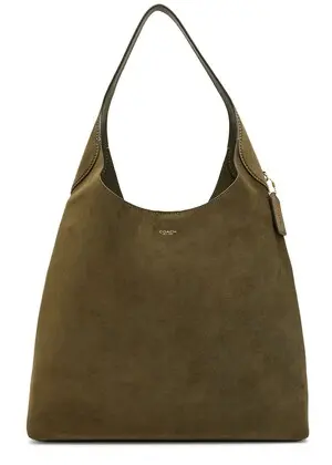 COACH Suede Shoulder Bag - Olive