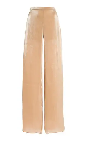 SEV Satin Wide-leg Pants - Neutral