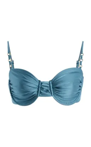 Jade Swim Raina Bikini Top Blue