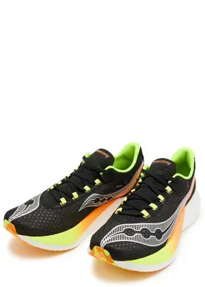 Saucony Endorphin Pro 4 Panelled Mesh Sneakers - Black