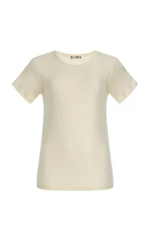 Eterne Modal Blend Jersey T-shirt - Ivory