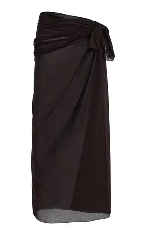 Eterne Esme Cotton Maxi Sarong - Brown