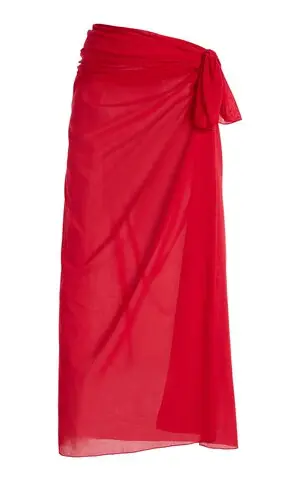 Eterne Esme Cotton Maxi Sarong - Red