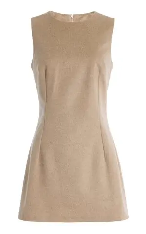 ALFIE Nori Wool-cashmere Mini Dress - Neutral