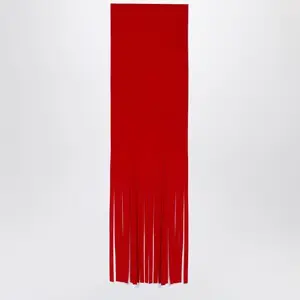 Sportmax Wool Scarf With Fringes - Red