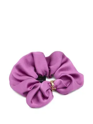 Saint Laurent Silk Scrunchie - Red
