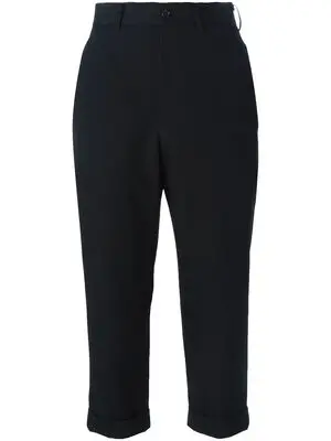 Comme Des Garcons Black Cropped Trousers