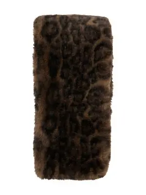 AP PARIS Kai Leopard Scarf - Brown