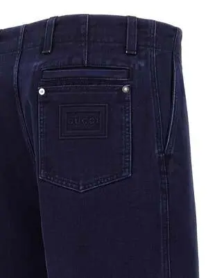 Gucci Washed Cotton Denim Jeans
