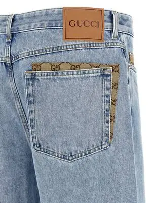 Gucci Gg Insert Straight-leg Jeans