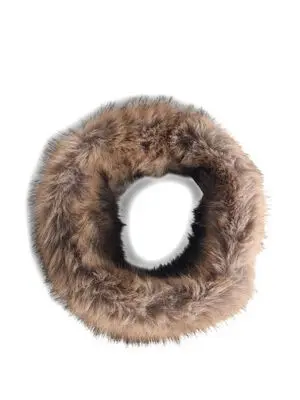 STAND STUDIO Zephyra Faux Fur Headband - Marrone Chiaro