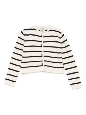 SEMICOUTURE Lea Wool Blend Cardigan - White