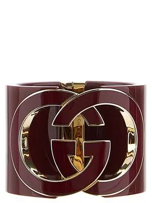 Gucci Interlocking Bangle - Red