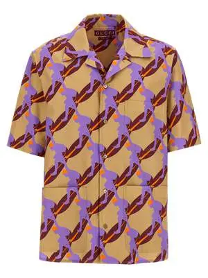 Gucci Printed Cotton Shirt - Multicolor