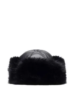 STAND STUDIO Sable Faux Fur Hat - Black