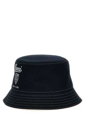 Gucci Coat Of Arms Bucket Hat - Blue