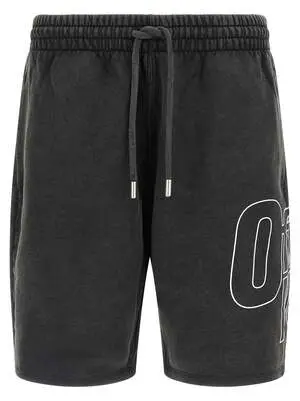 Off White Outline Arrow Skate Bermuda Shorts