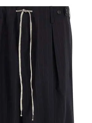 MAISON MARGIELA Pinstripe Wool Trousers