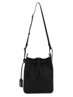 Saint Laurent Leather Bucket Bag - Black