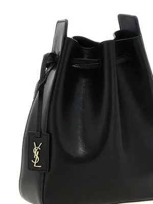 Saint Laurent Leather Bucket Bag - Black