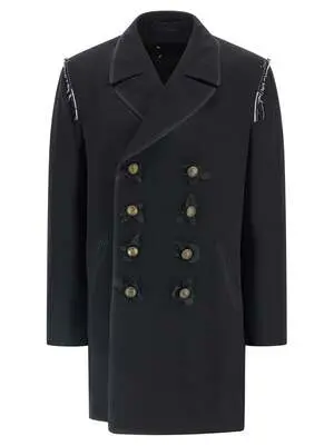 MAISON MARGIELA Wool Coat With Removable Vest