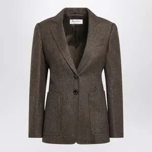 Max Mara Single-breasted Wool Tweed Jacket