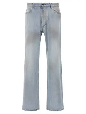 Balenciaga Distressed Wide Leg Jeans