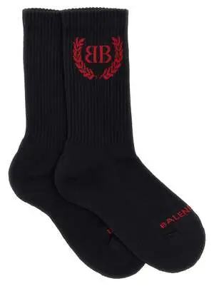 Balenciaga Laurel Classic Socks - Black