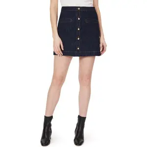 Habitual Studded Denim Mini Skirt