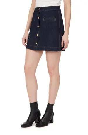 Habitual Studded Denim Mini Skirt