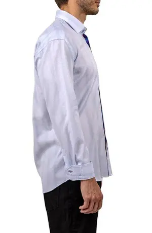 MACEOO Fibonacci Ascension 0075 Contemporary Fit Button-up Shirt - White Multi
