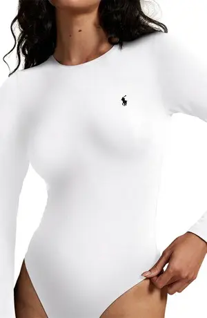 Polo Ralph Lauren Cotton-blend Bodysuit - White Cloud