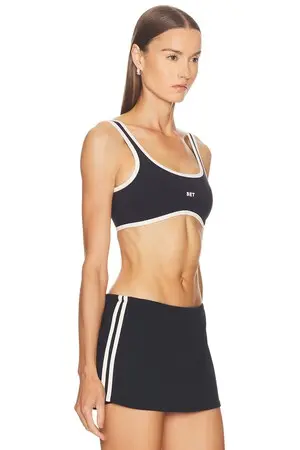 SET ACTIVE Luxform Lux Contrast Rise Bra In Black