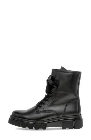 Gabor Leather Combat Boots