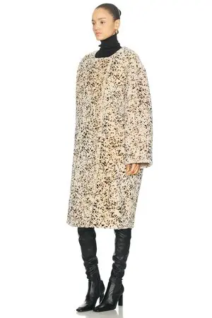 TOTEME Stracciatella Shearling Coat