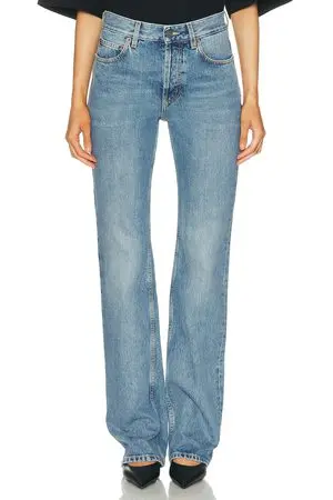 Saint Laurent Nico Straight Leg - Blue Bahama