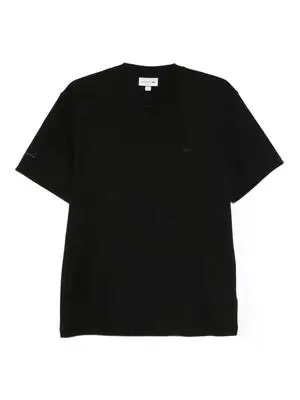 Lacoste Logo-embroidered T-shirt - Black